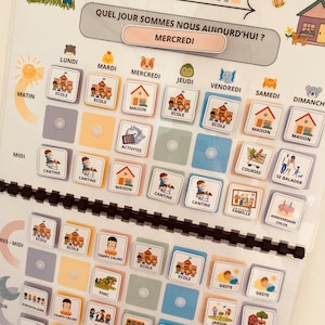 Semainier grand format / Semainier / Semainier routine / Semainier ...