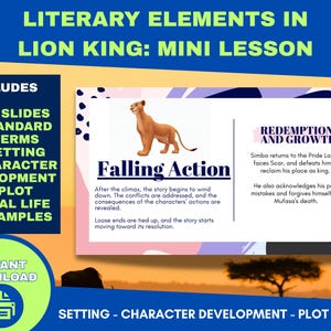 Lion King Powerpoint PDF Lion King Lesson Plan Middle School Lion King ...