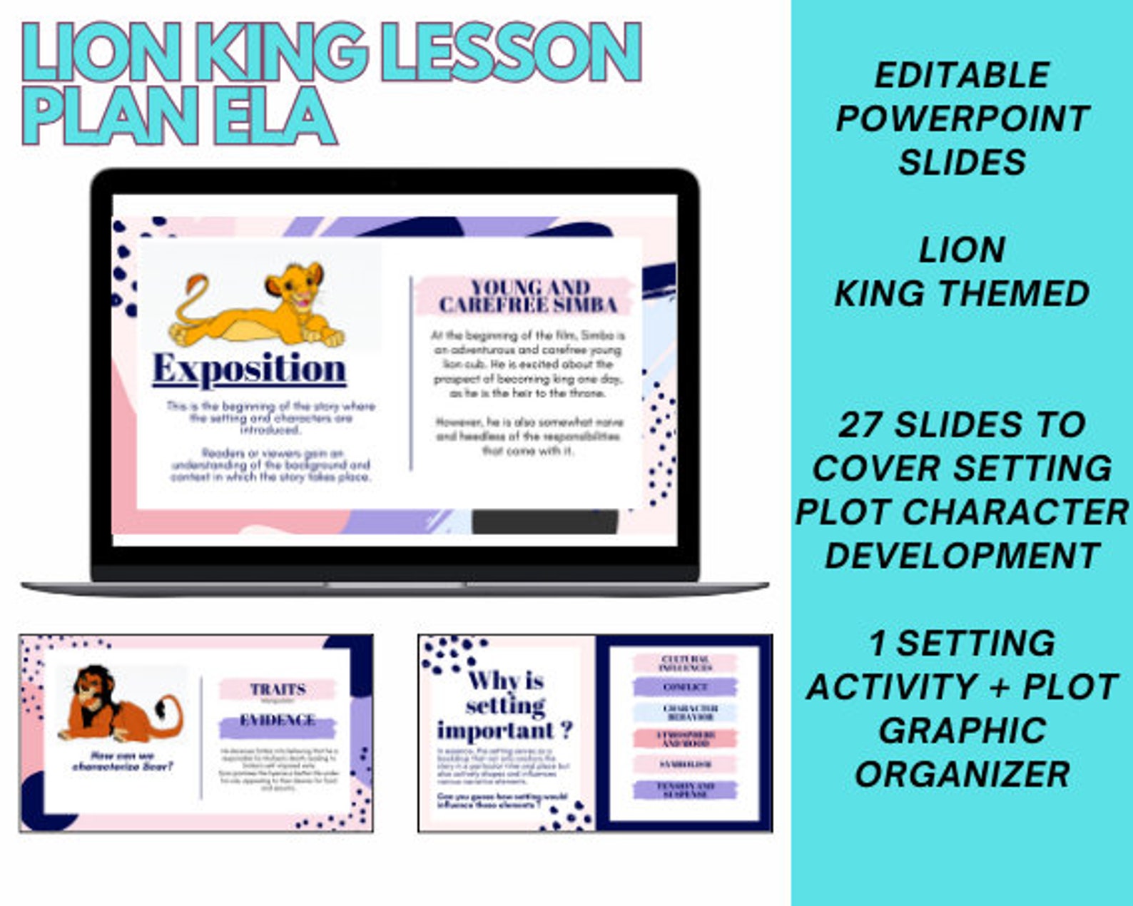 Lion King Powerpoint PDF Lion King Lesson Plan Middle School Lion King ...