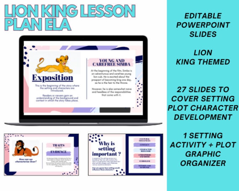 Lion King Powerpoint PDF Lion King Lesson Plan Middle School Lion King ...