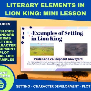 Lion King Powerpoint PDF Lion King Lesson Plan Middle School Lion King ...