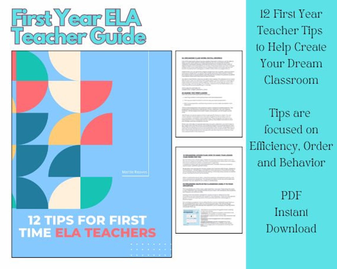 First Year Teacher Guide | First Year ELA Teacher Guide | First Year ...
