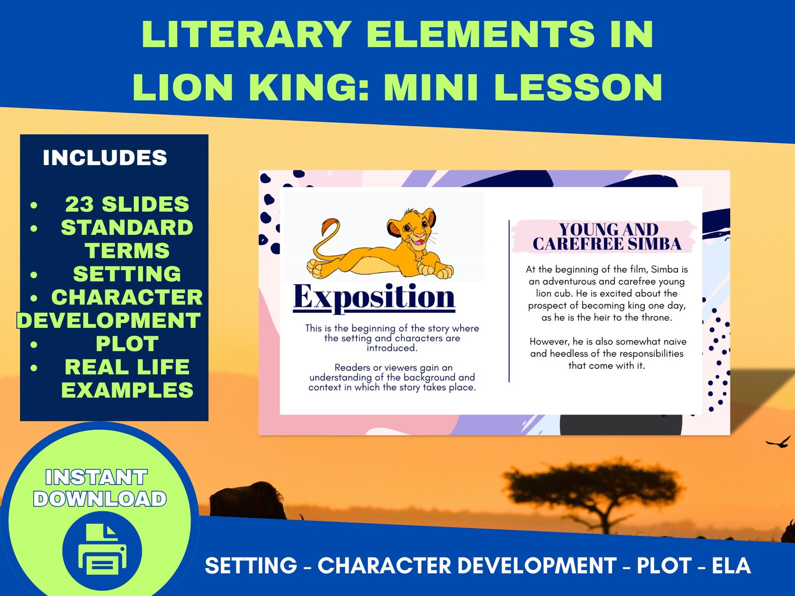 Lion King Powerpoint PDF Lion King Lesson Plan Middle School Lion King ...