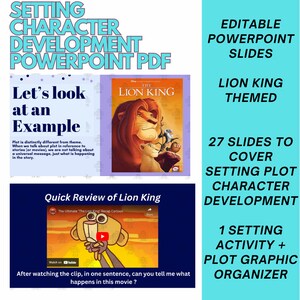 Lion King Powerpoint PDF Lion King Lesson Plan Middle School Lion King ...