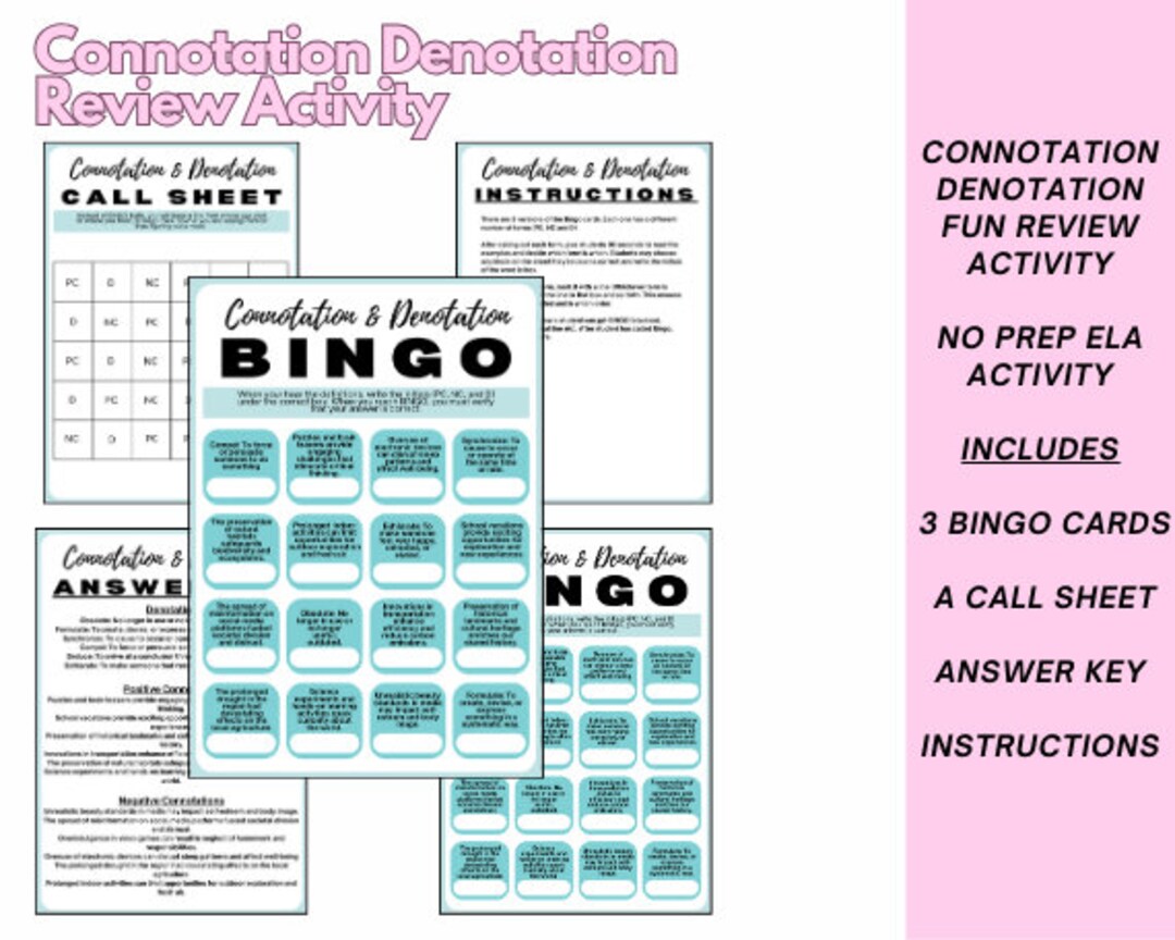 ELA Classroom Bingo for Middle School | ELA Bingo Middle School Cards ...