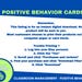 Positive Behavior Card Printable | Positive Behavior Task Cards ...