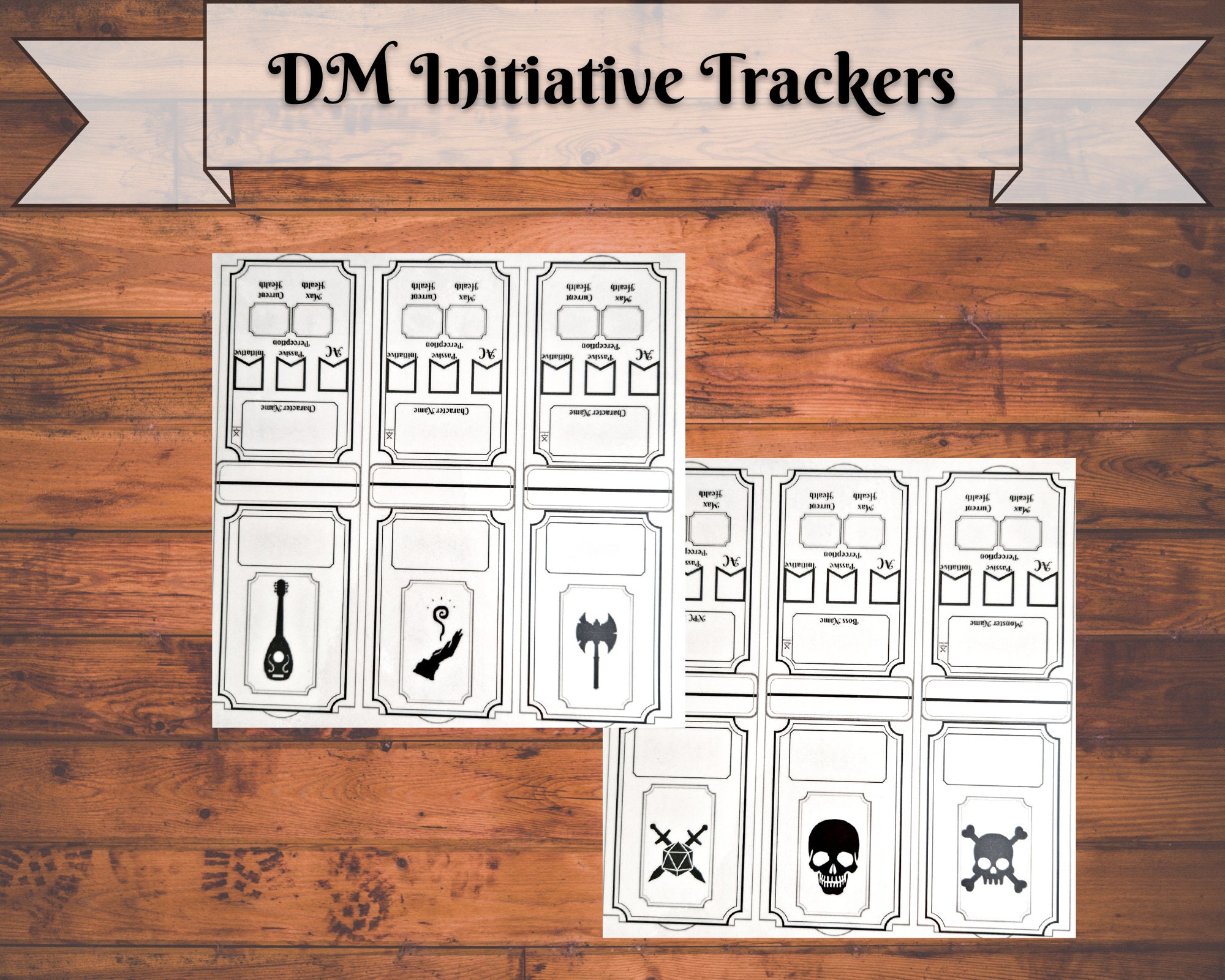 D&D DM Initiative Trackers Digital Download / PDF / DM Screen ...