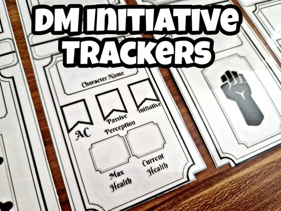 D&D DM Initiative Trackers Digital Download - Etsy