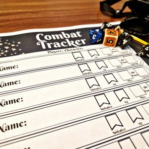 D&D DM Combat Tracker Digital Download / PDF / DM Screen Accessories ...
