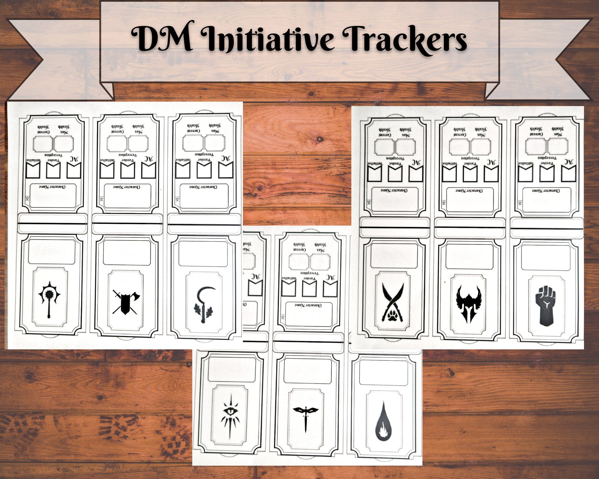 D&D DM Initiative Trackers Digital Download / PDF / DM Screen ...