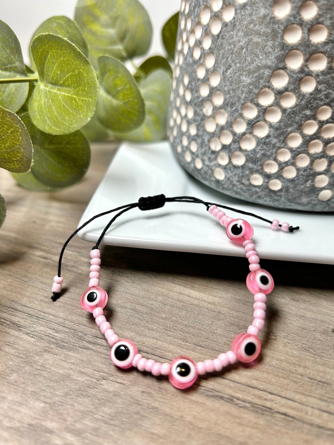 Evil Eye, Mal De Ojo, Evil Eye Bracelet, Bracelets for Women, Pink Evil ...