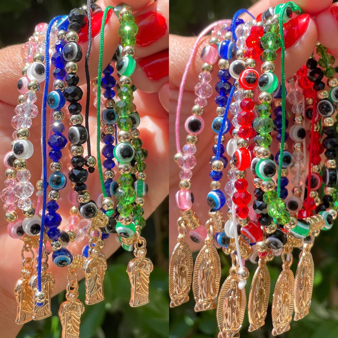 St Jude Evil Eye Bracelet Catholic Jewelry Mal De Ojo - Etsy