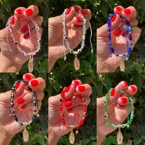 St Jude, Evil Eye Bracelet, Catholic Jewelry, Mal De Ojo, Evil Eye ...