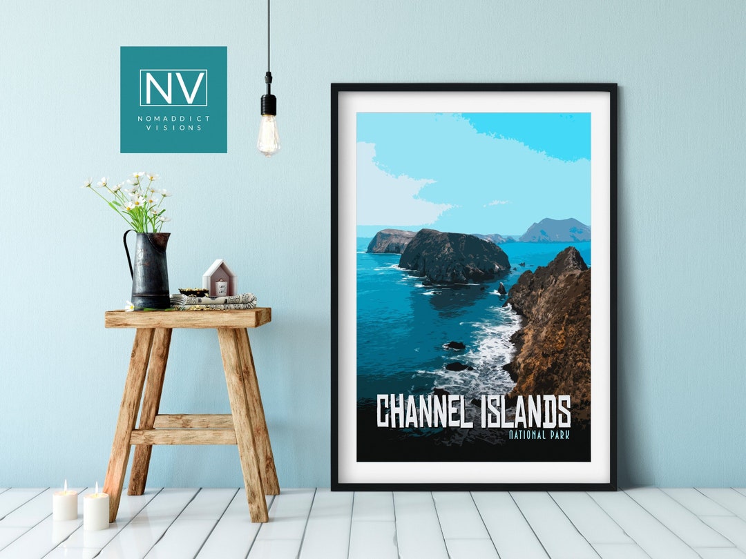 Channel Islands National Park Vintage Travel Poster: California ...
