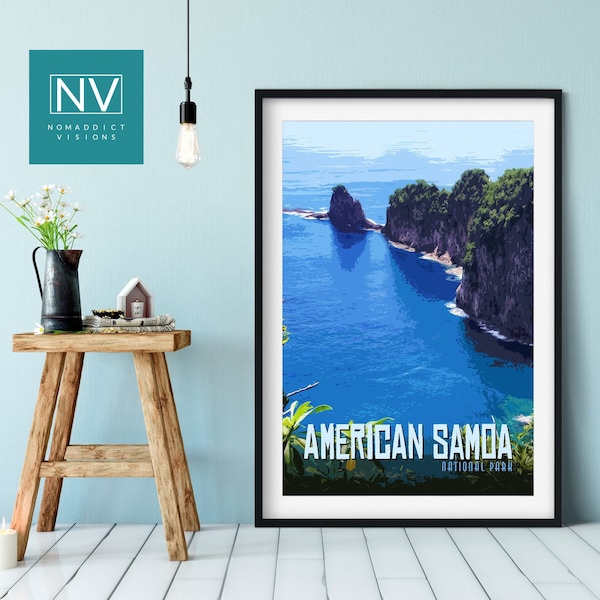 American Samoa Poster - Etsy