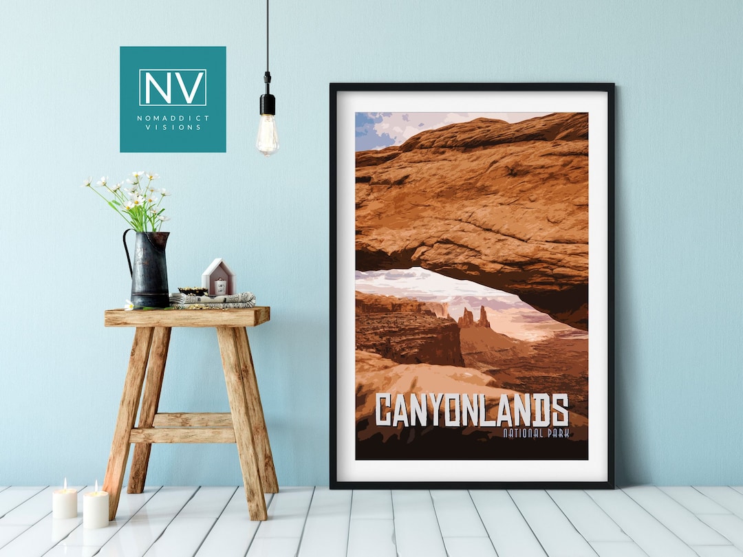 Canyonlands National Park Travel Print: Iconic Mesa Arch Wall Art, Awe ...