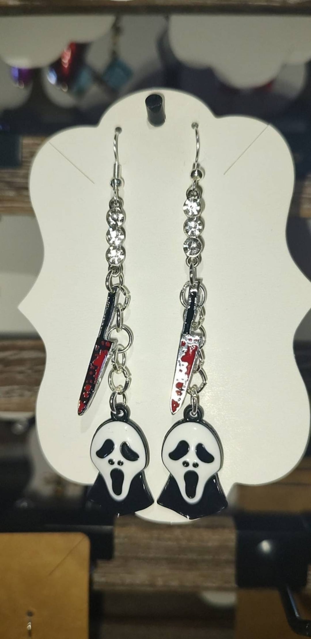 Ghostface Earrings - Etsy