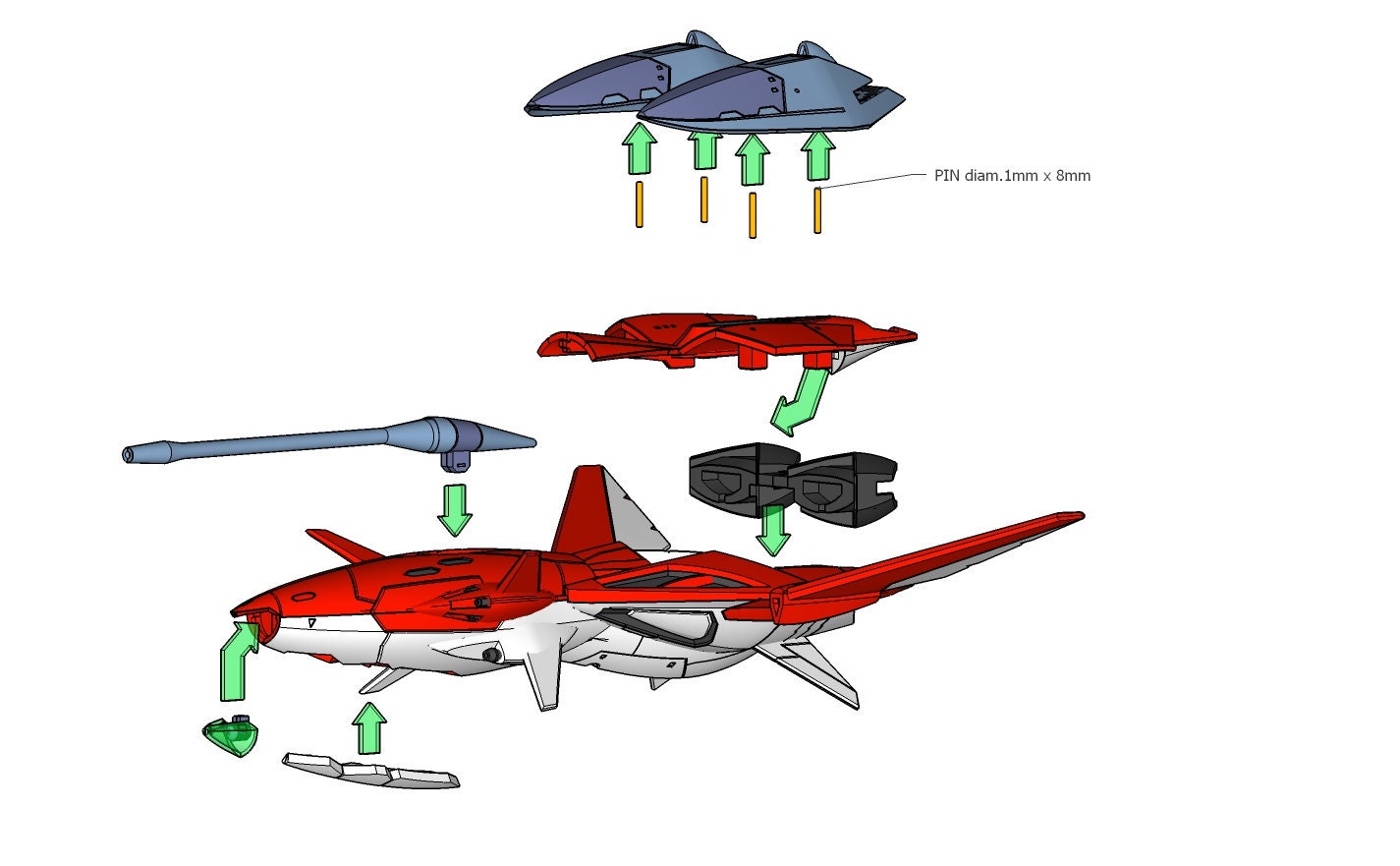 3D STL File of the V9 Ghost scale 1:72 - Etsy