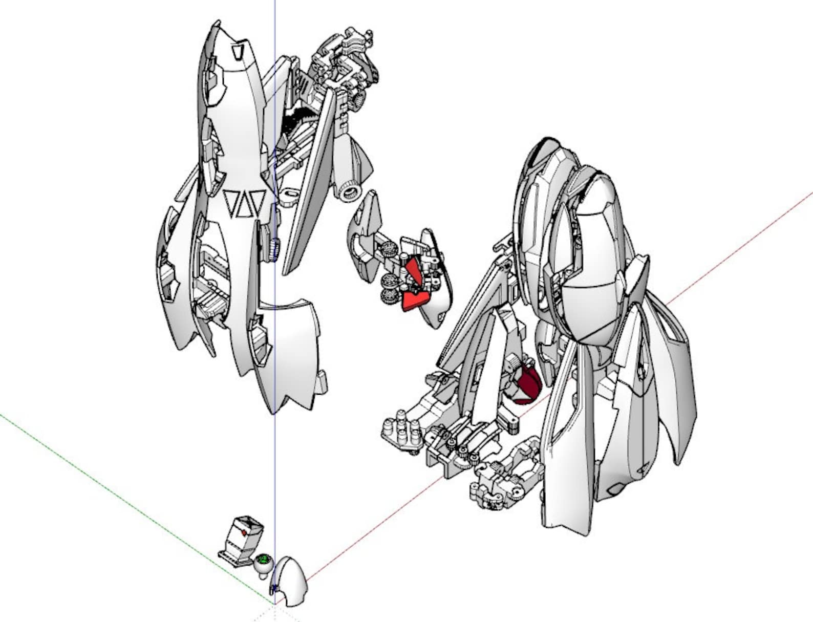 3D STL File of the X9 Ghost (scale 1:60) - Etsy