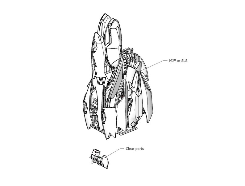 3D STL File of the X9 Ghost (scale 1:60) (MJF or SLS) - Etsy