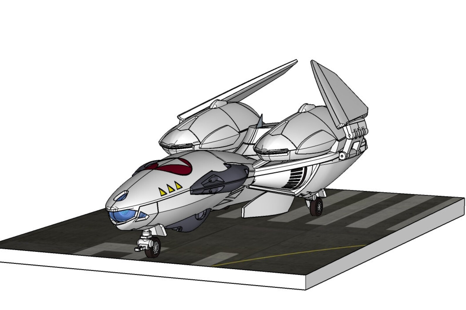 3D STL File of the X9 Ghost (scale 1:60) (MJF or SLS) - Etsy