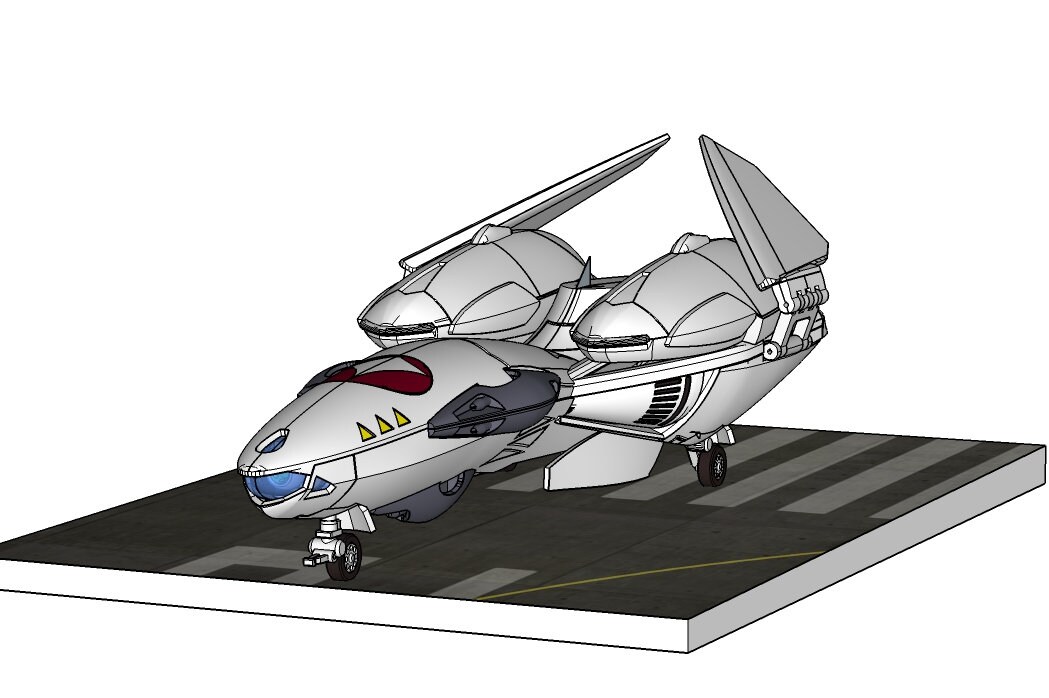 3D STL File of the X9 Ghost scale 1:60 MJF or SLS - Etsy Canada