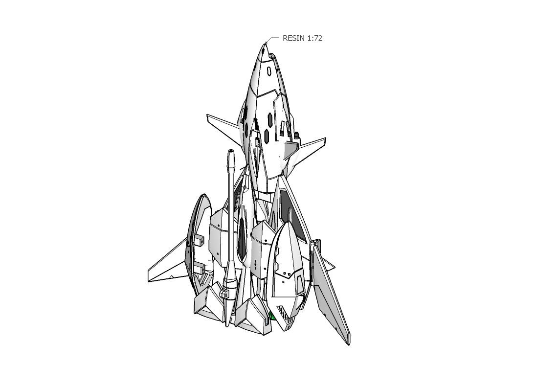 3D STL File of the V9 Ghost scale 1:72 - Etsy