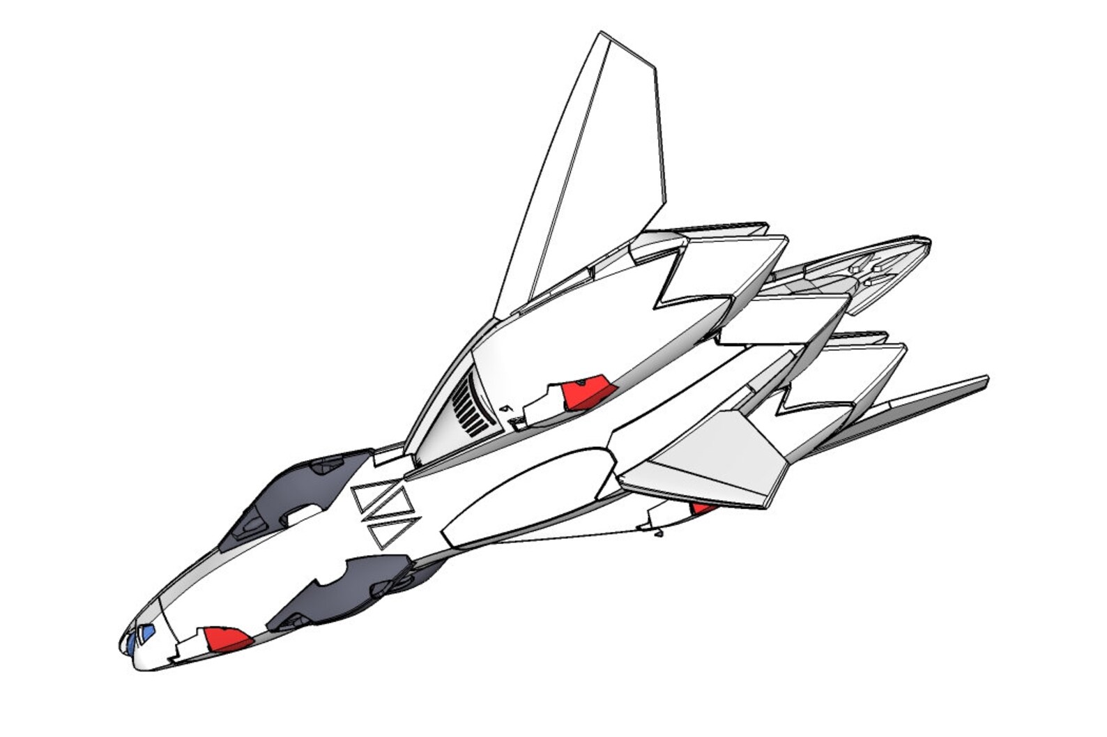 3D STL File of the X9 Ghost (scale 1:60) (MJF or SLS) - Etsy