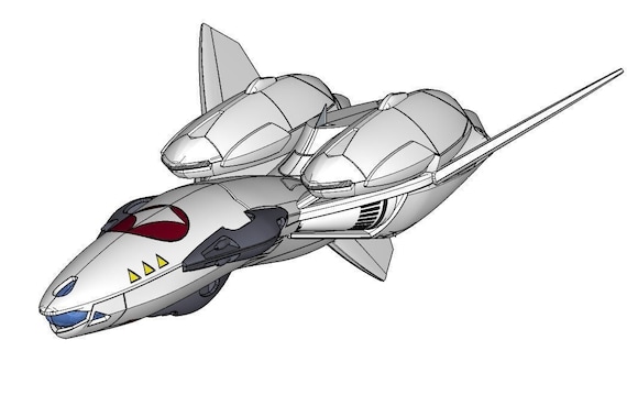 3D STL File of the X9 Ghost scale 1:60 MJF or SLS - Etsy