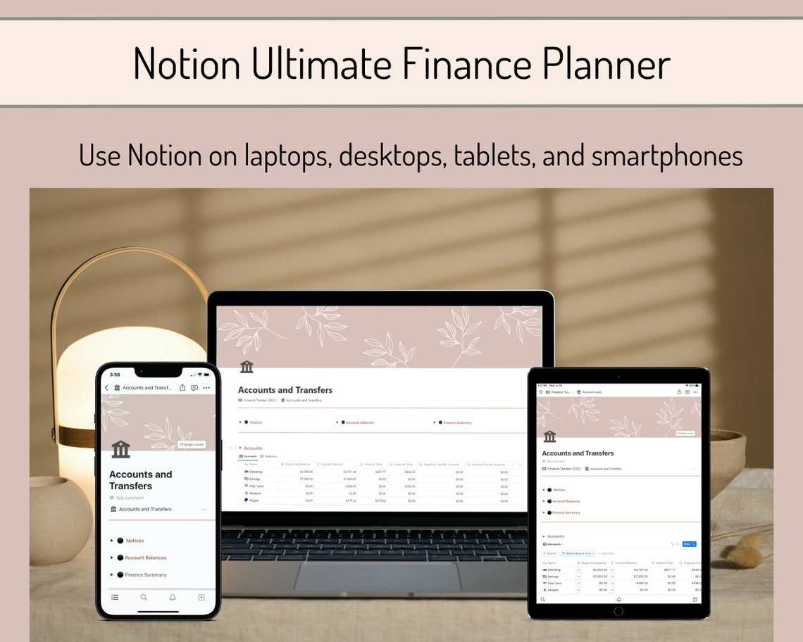 Ultimate Finance Tracker Money Management Planner, Personal Finance ...