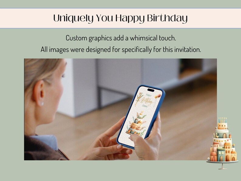 Editable Digital Birthday Card Template, Digital Birthday Cards for ...