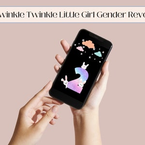 It’s a Girl Gender Reveal Announcement Card, Digital Gender Reveal ...