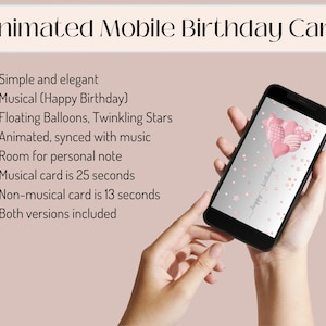 Animated Birthday Card, Editable Birthday Card Template, Personalized ...