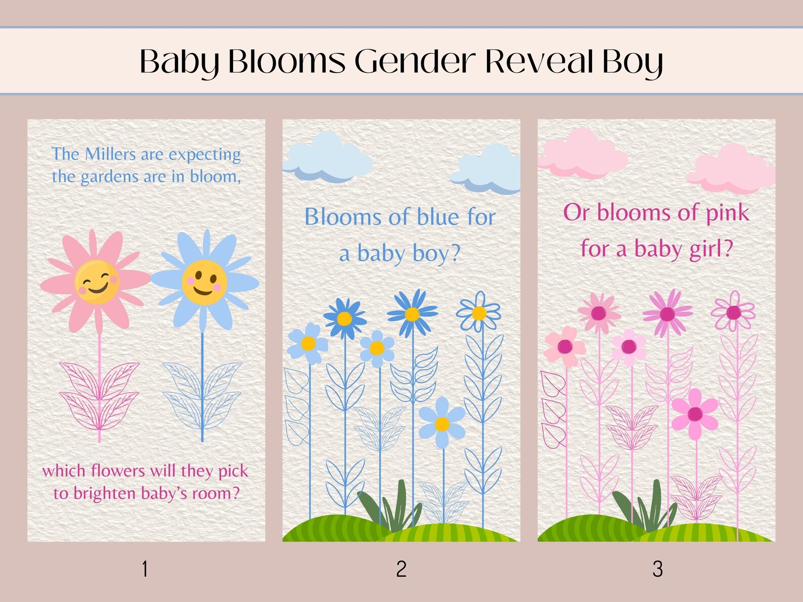 Digital Gender Announcement Boy, Pregnancy Announcement Boy, Its a Boy ...