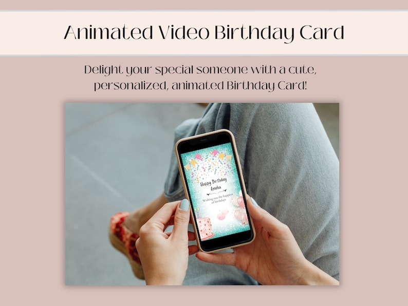 Birthday E-card Video for Mobile Phone, Customize Birthday Card ...