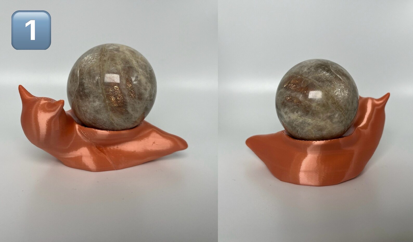 Snail Sphere Stand | 3d Printed | 7 Different Colors | Accommodates ...
