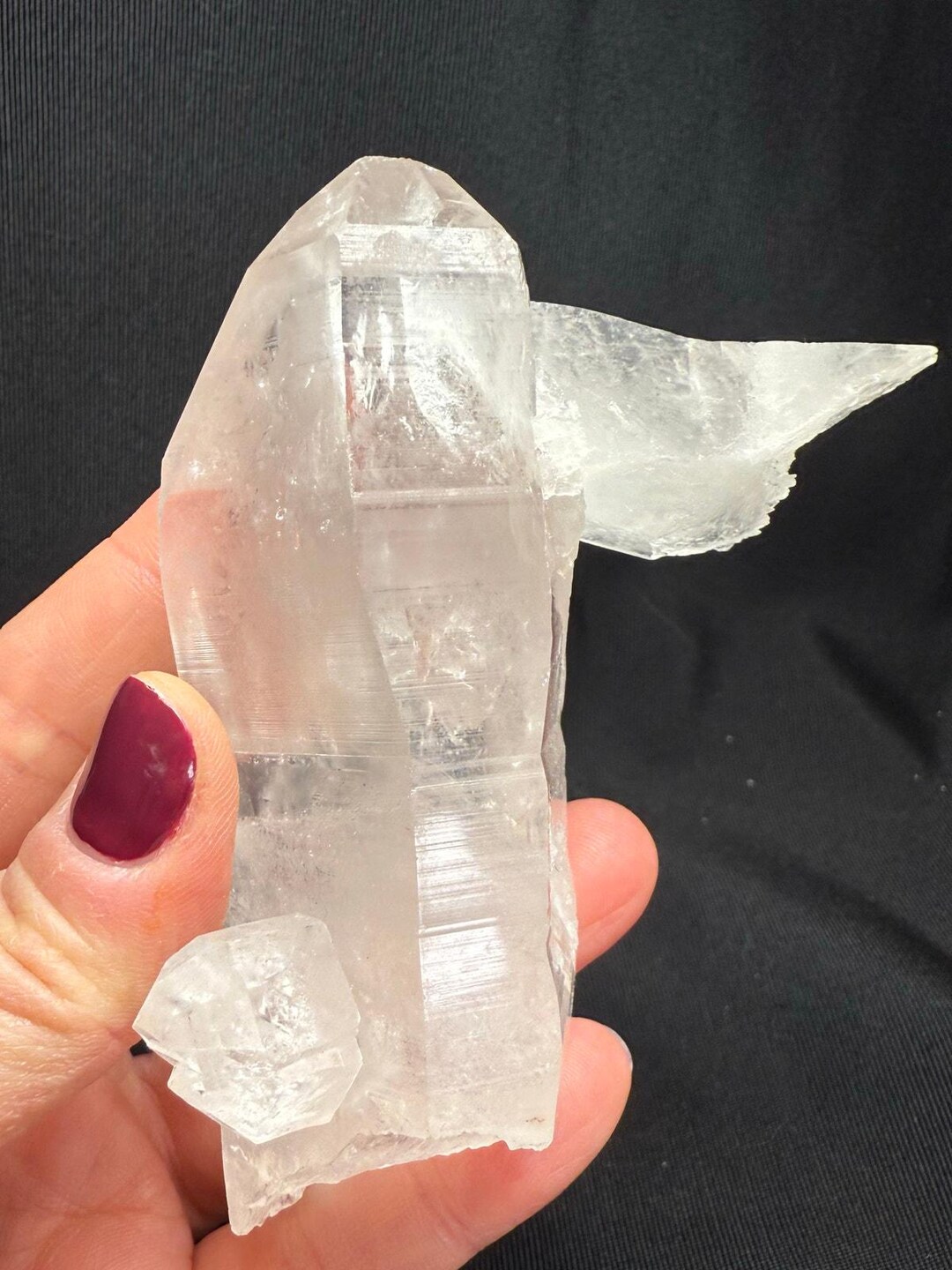 Brazilian Quartz Cluster With Multiple Terminations and Secondary ...