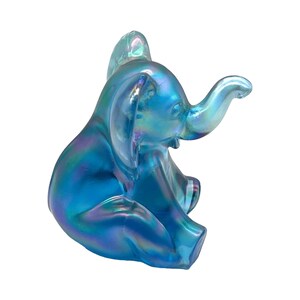 Fenton Art Glass - Elephant Stretch Carnival - Original Sticker - Etsy