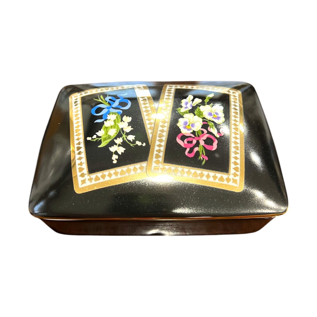 Tiffany & Co Sybil Connolly Porcelain Playing Card Trinket Box 2 - Etsy