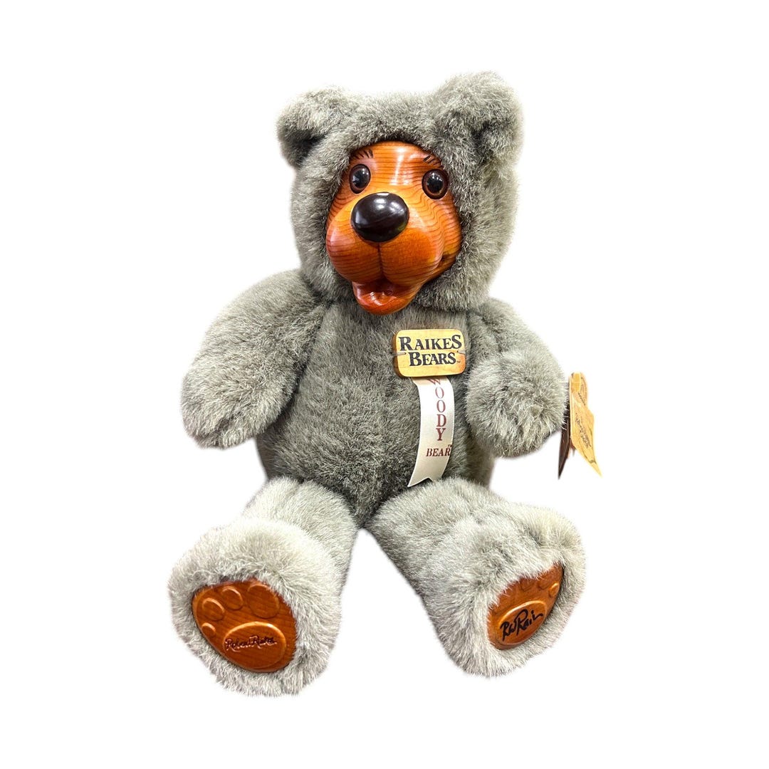 Raikes Bears - Woody Bear - Hand Signed by Robert Raikes - 12" - Etsy