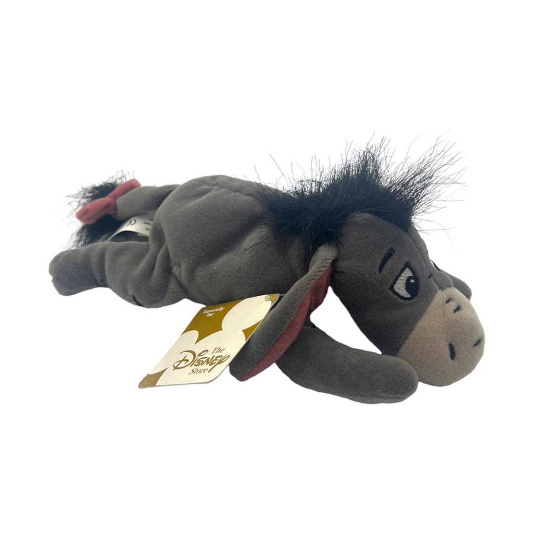Disney Store Grey Eeyore Mini Bean Bag With Tag 9 - Etsy
