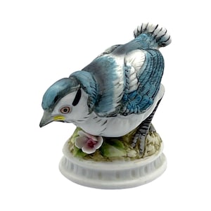 Lefton China - Blue Jay W/flower - 3" - Etsy