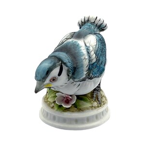 Lefton China - Blue Jay W/flower - 3" - Etsy