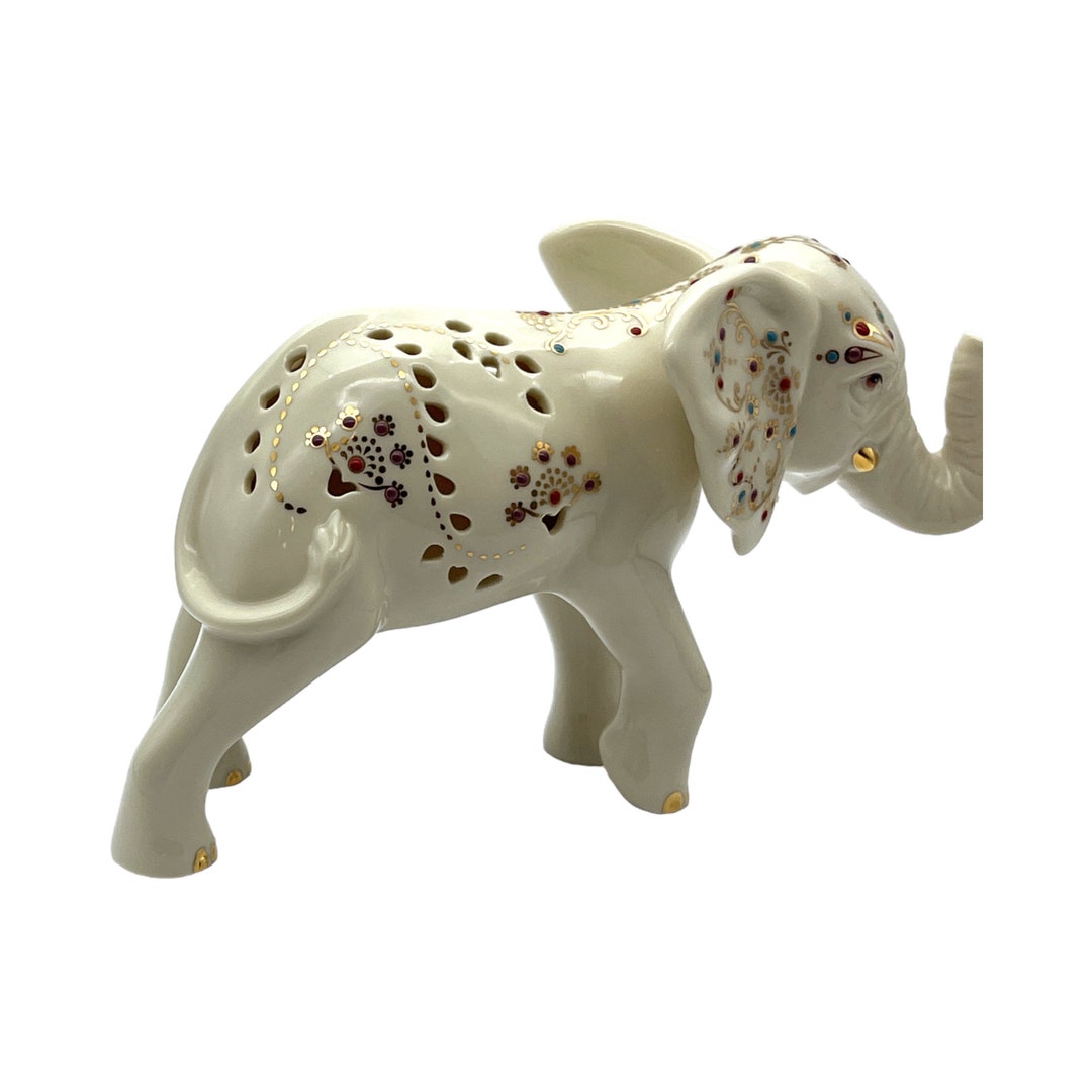 Lenox Jewels of Light Elephant Figurine - Etsy