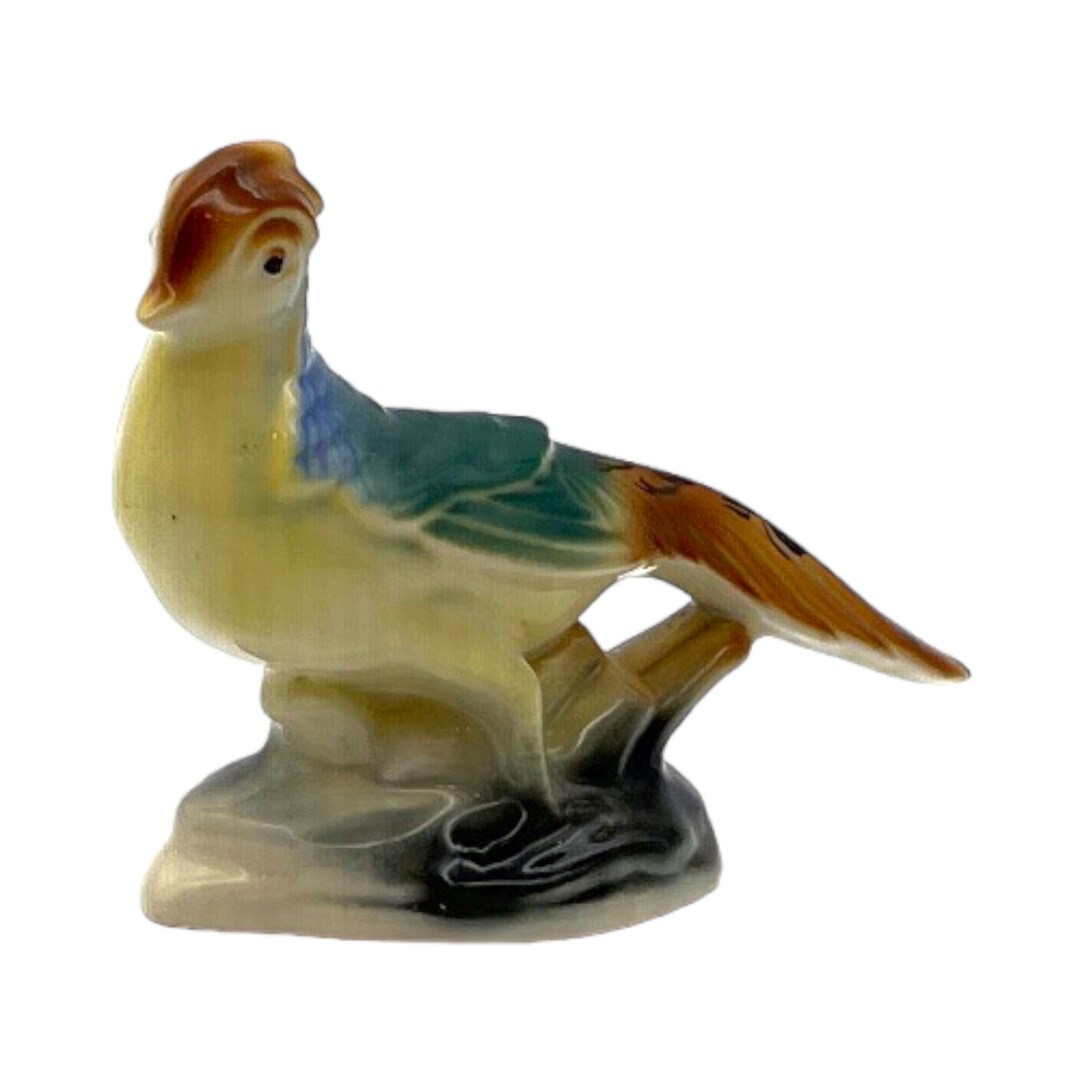 Royal Copley Pheasant Tan Tail Vintage Small 4 - Etsy