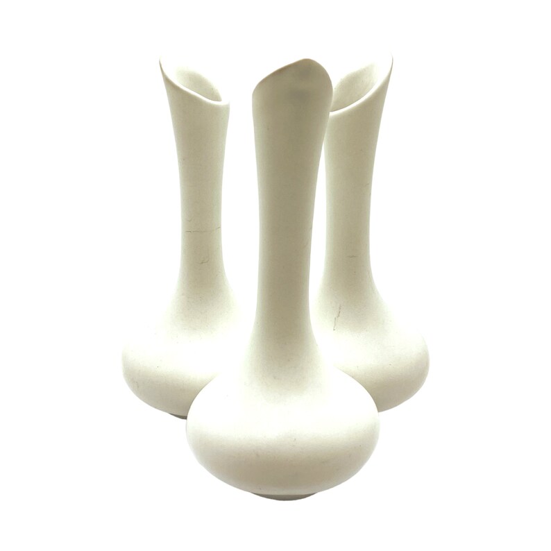 Van Briggle Pottery White Triple Bud Vase Vintage - Etsy