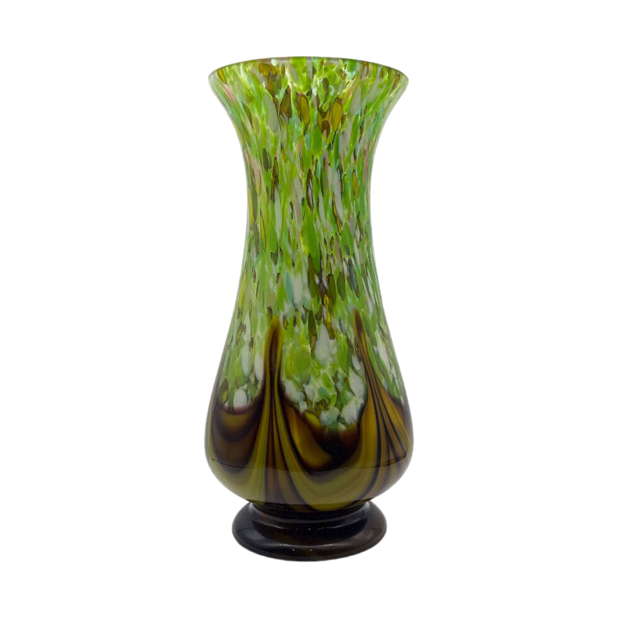 Opulent Opaline Symphony - Handcrafted Murano Art Glass Vase - Etsy