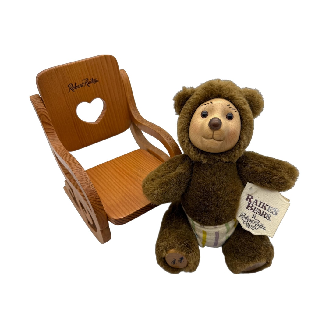 Raikes Bears - Wood Face - Nursery Miniatures 38522 - Hand Signed ...