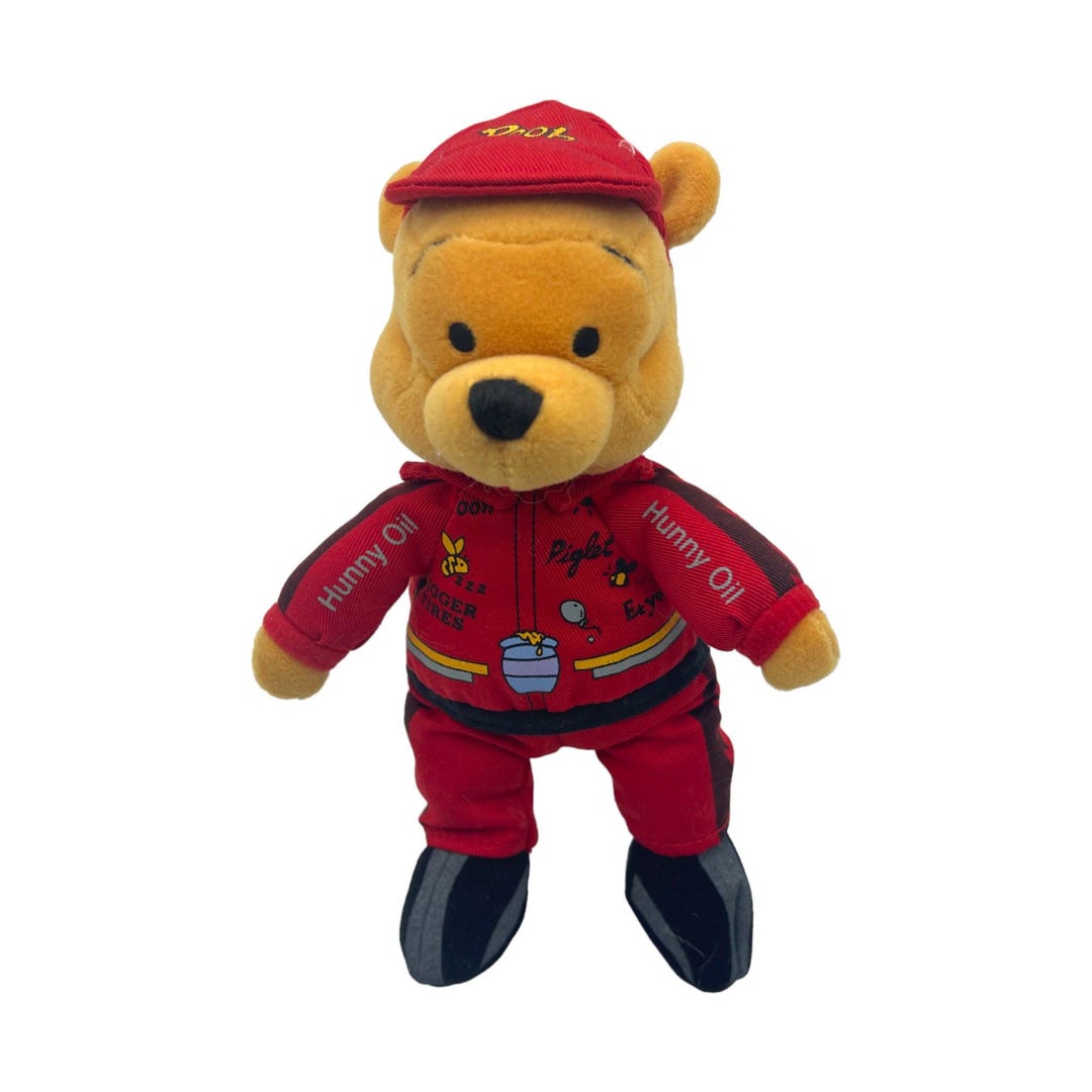 Disney Store Race Car Pooh With Tags Vintage 98 - Etsy