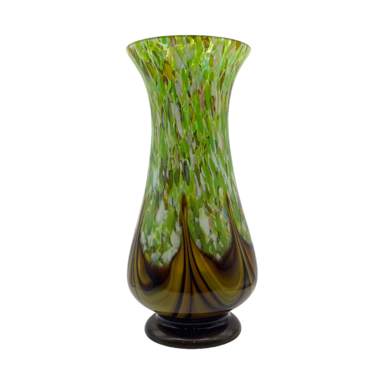 Opulent Opaline Symphony - Handcrafted Murano Art Glass Vase - Etsy